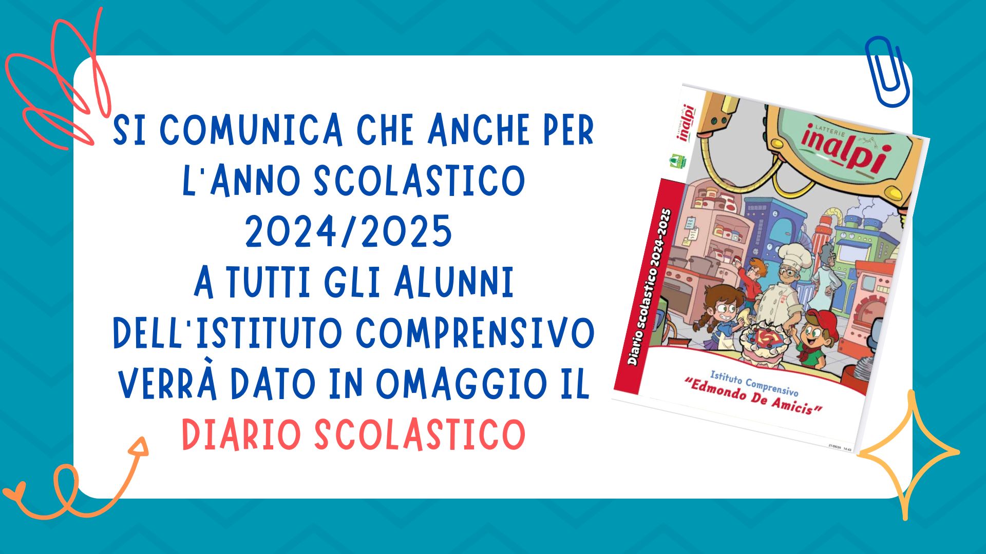 DIARIO SCOLASTICO 2024/2025 - Istituto Comprensivo "E. De Amicis" Enna